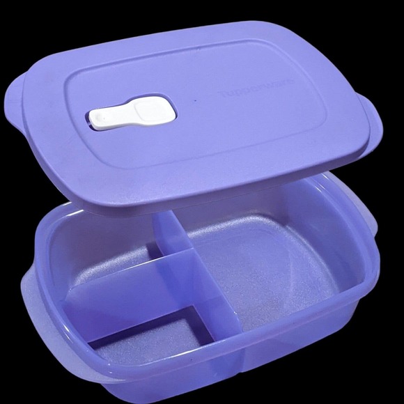 Tupperware | Kitchen | Tupperware Rectangular Divided Crystalwave ...